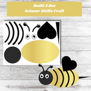 Build A Bumble Bee Craft Printable - Etsy