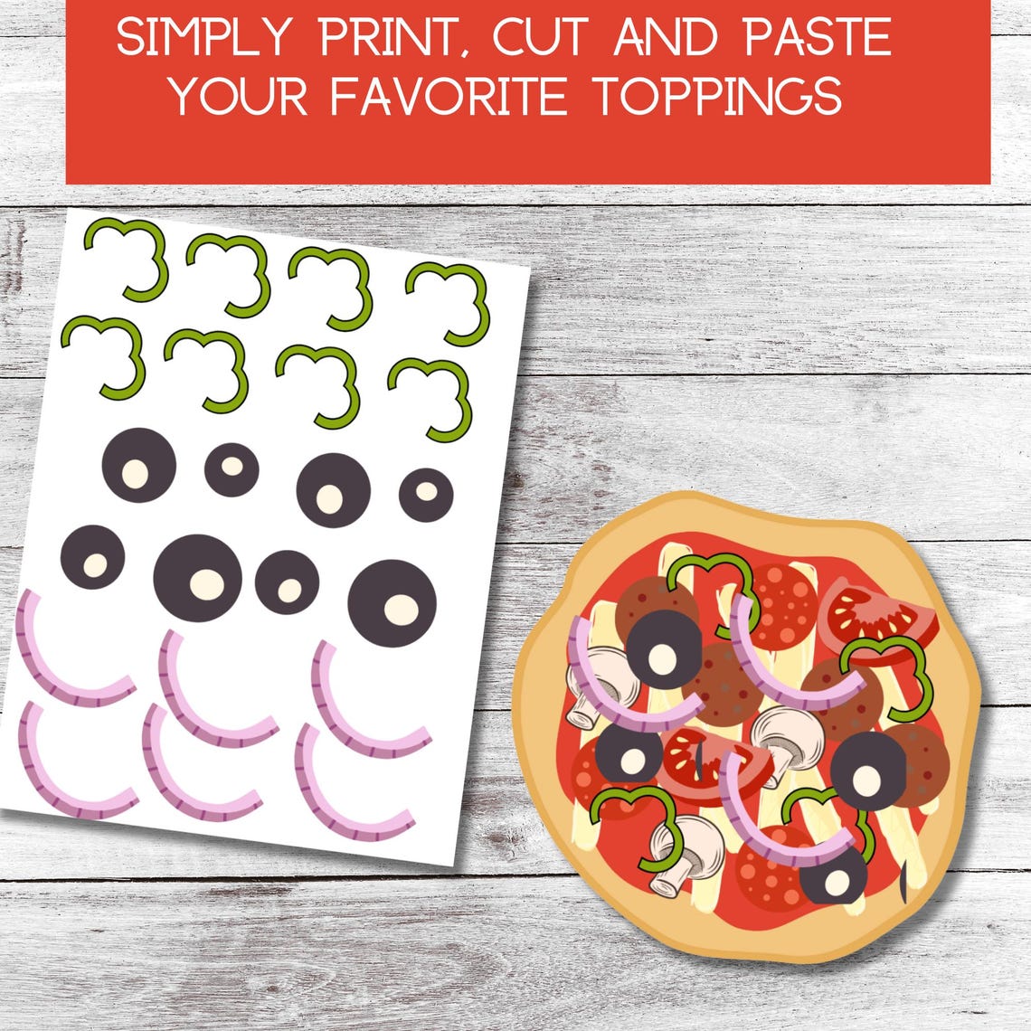 Make A Pizza Printable Craft| Scissor Skills Activity| National Pizza ...