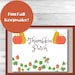 Thumbkin Patch Thumbprint Craft: Kids Fall Activity (digital Download ...