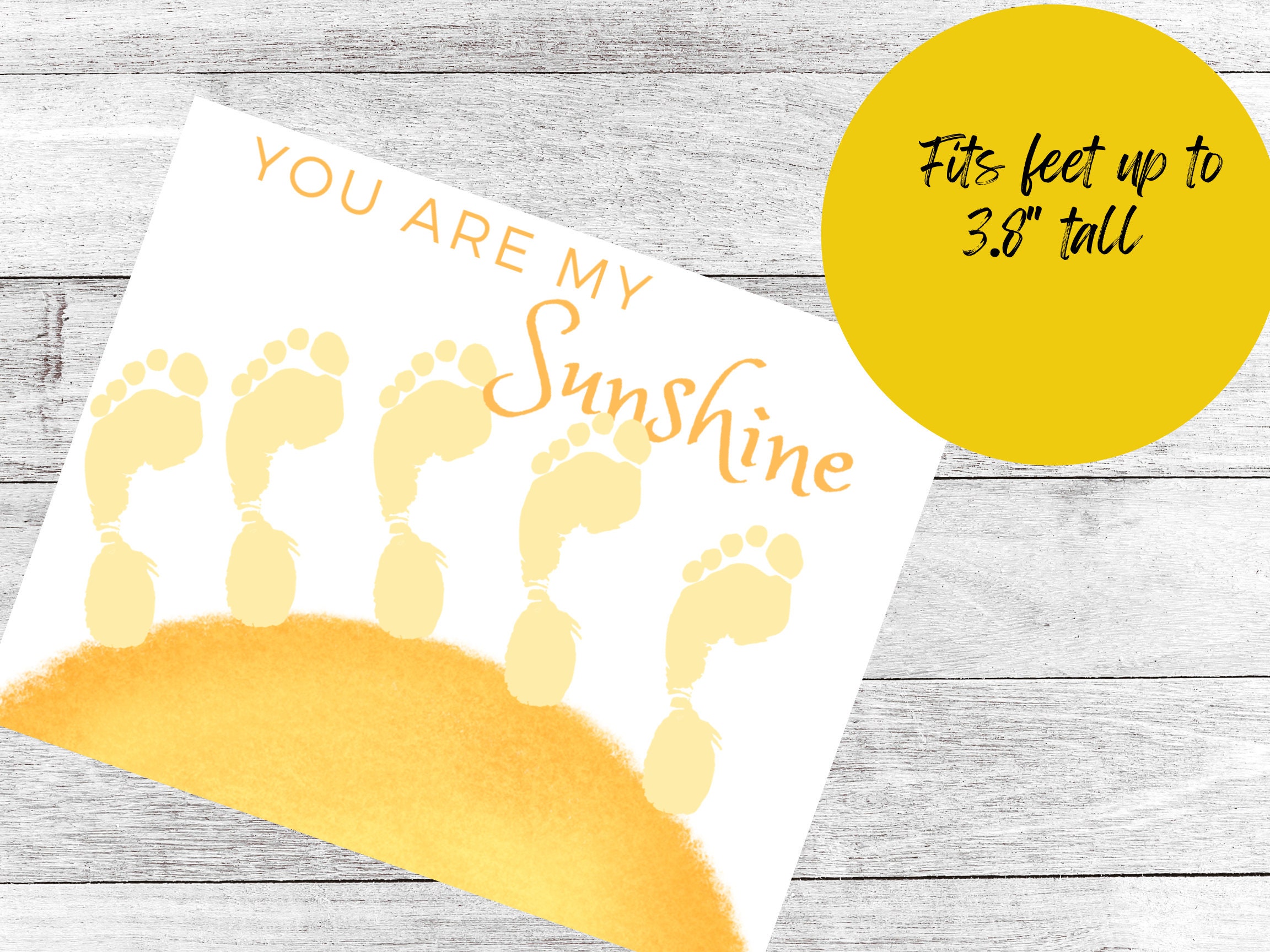You Are My Sunshine Handprint/footprint Craft Template Instant Download ...