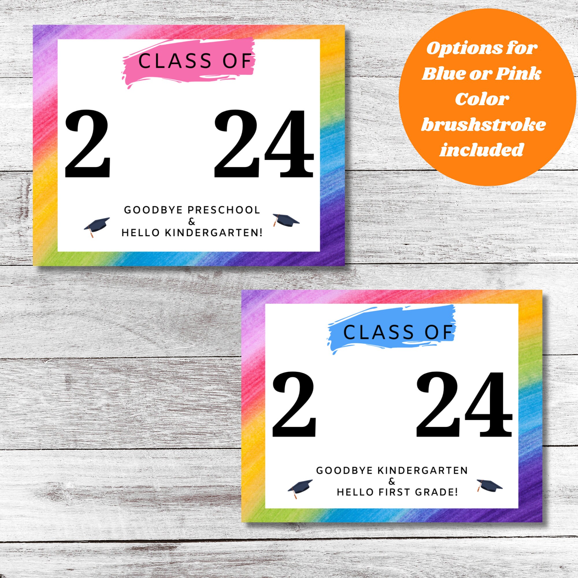 2024 Graduation Handprint Art Instant Download Printable for ...