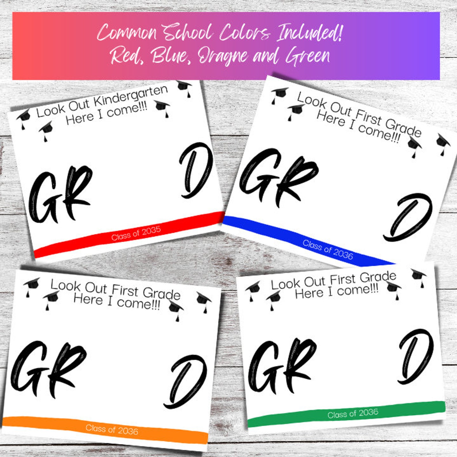 Preschool & Kindergarten Graduation Handprint Keepsake| Look Out ...