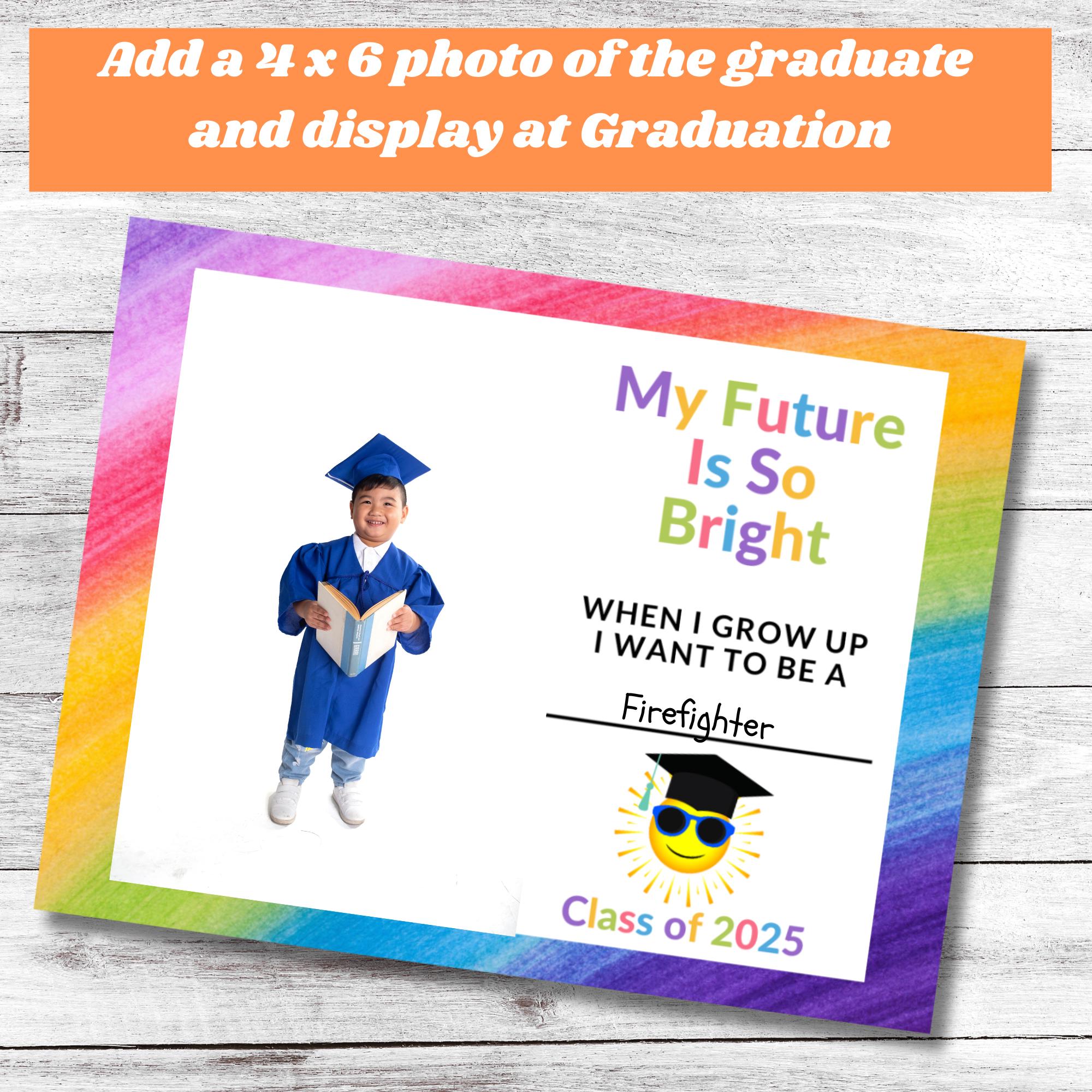 My Future is so Bright Graduation Writing Activity| Early Childhood ...