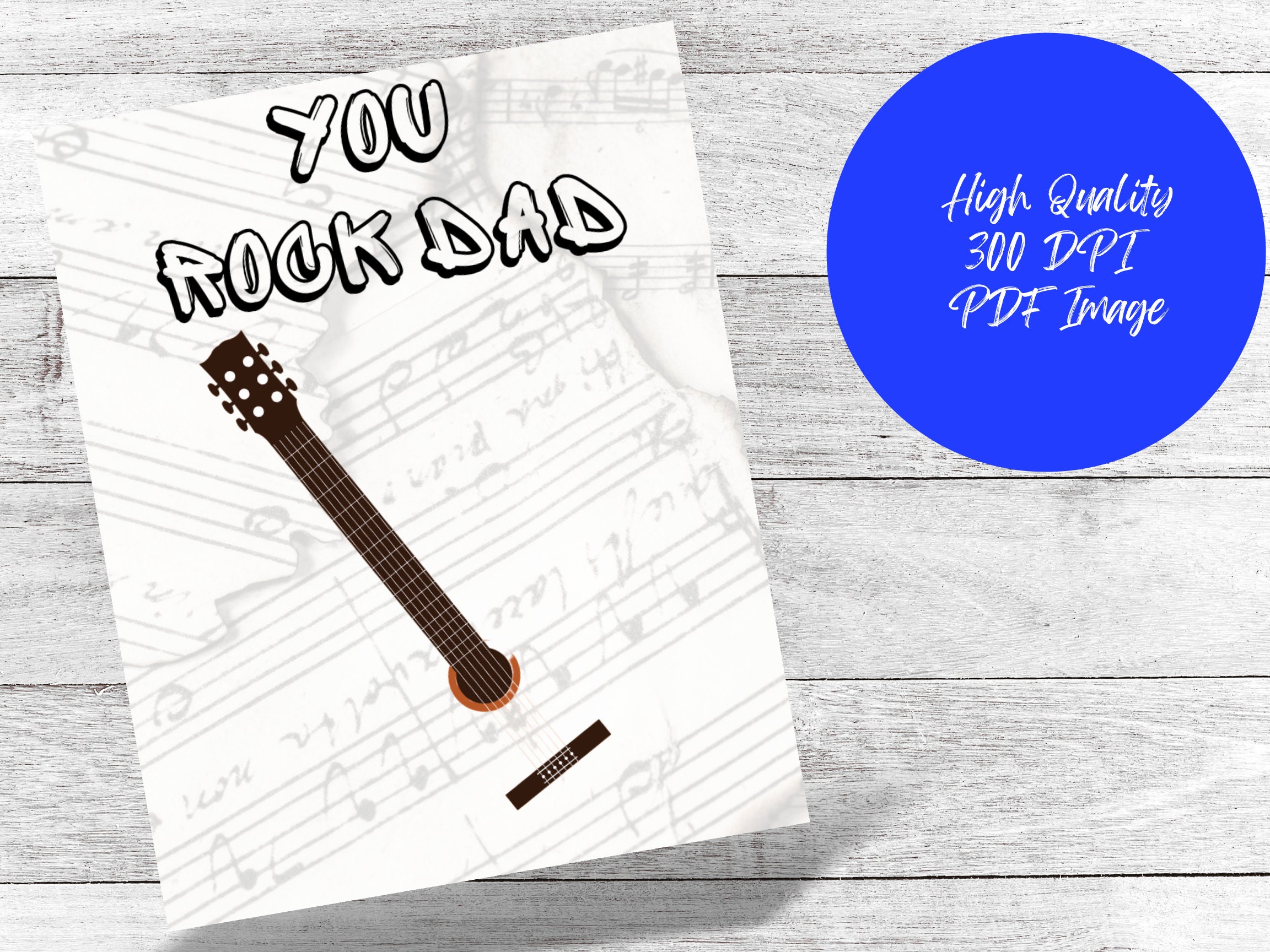 You Rock Dad Handprint Craft | Printable Father's Day Gift for Dad or ...