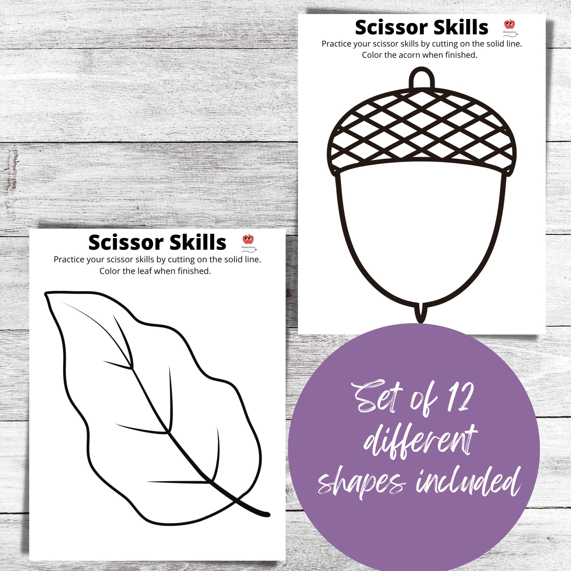 Seasonal Scissor Skills Bundle| Instant Download| Fine Motor Practice ...