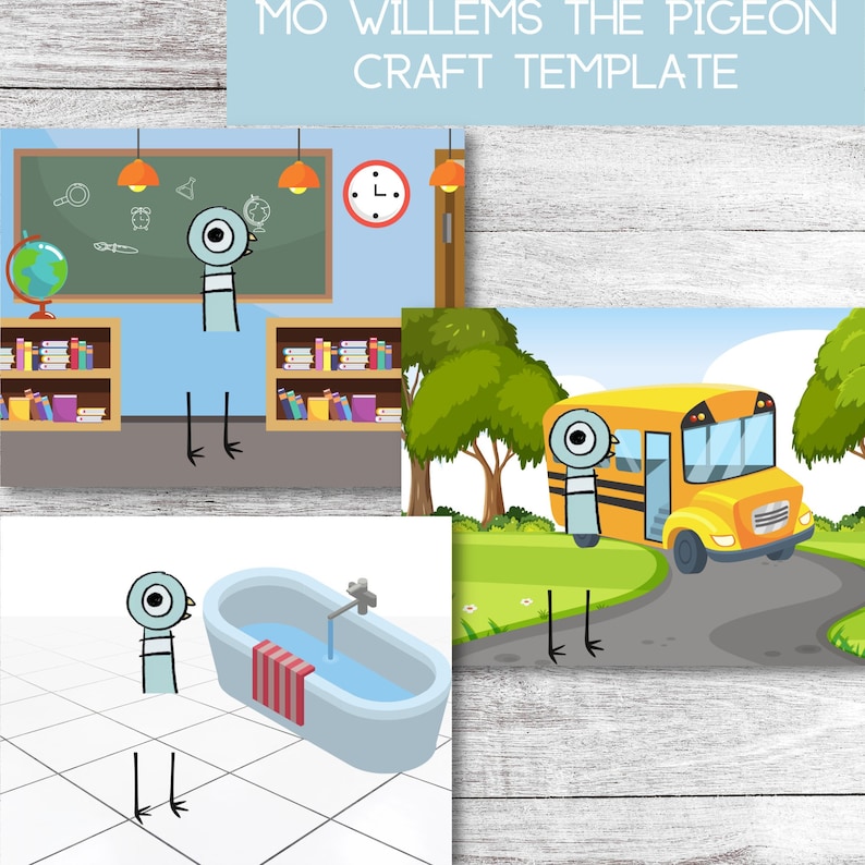 Mo Willems Pigeon Handprint Craft: Book-based Activity (PDF) - Etsy