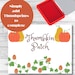 Thumbkin Patch Thumbprint Craft: Kids Fall Activity (digital Download ...