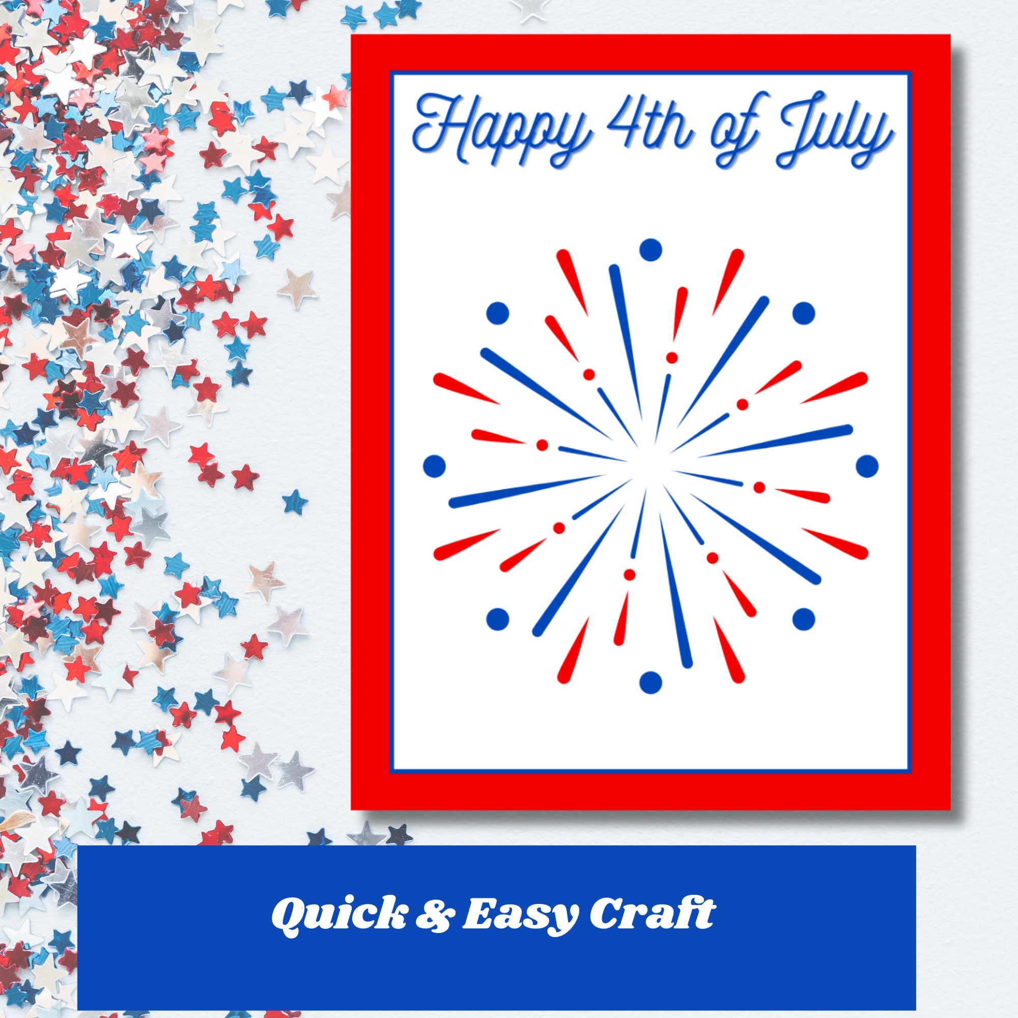 4th of July Firework Handprint Craft| Independence Day Activity ...
