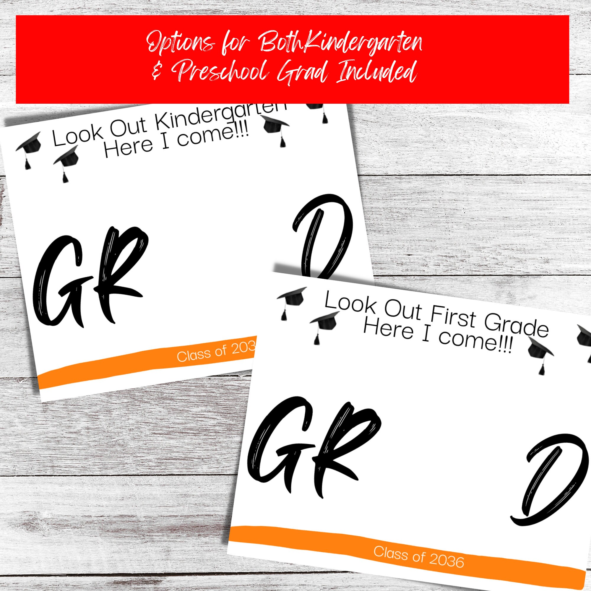 Preschool & Kindergarten Graduation Handprint Keepsake Look Out ...