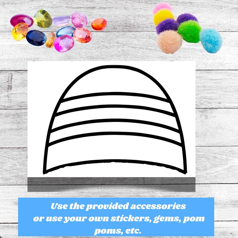 Printable Winter Hat Craft for Kids | DIY Paper Beanie Activity ...