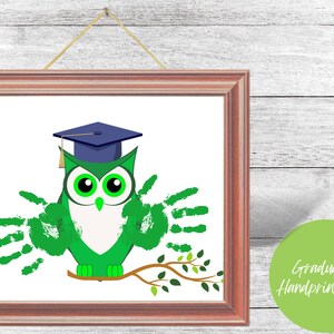 Graduation Owl Handprint Craft| Instant Download| Printable Handprint ...