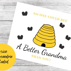 Mother's Day Gift| Thumbprint Art| No One Could BEE A Better Mom ...