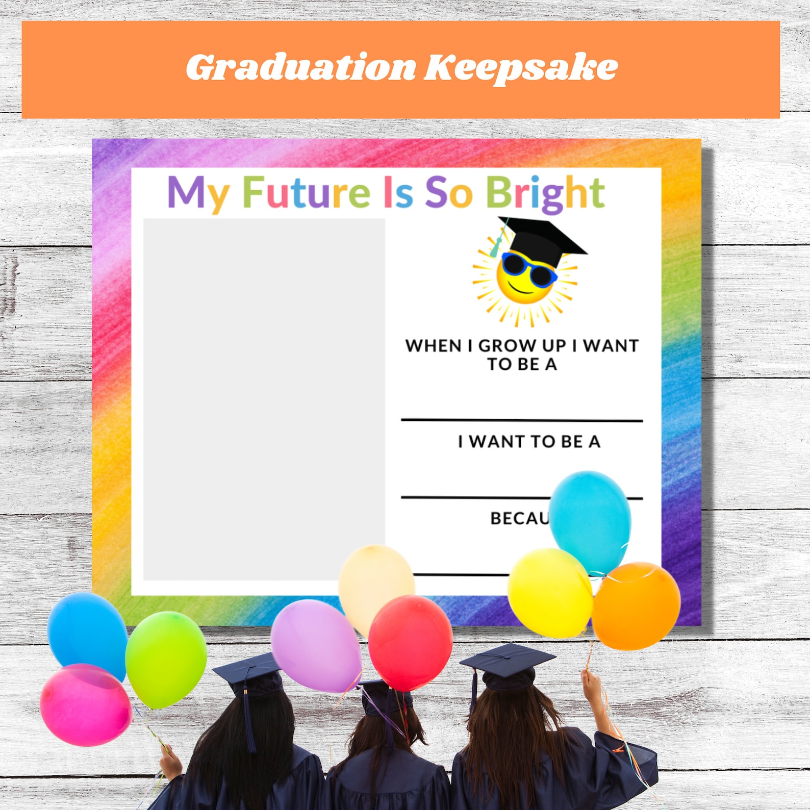 My Future is so Bright Graduation Writing Activity Early Childhood ...