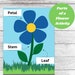 Parts of a Flower Craft| Flower Printable Activity| How Plants Grow ...