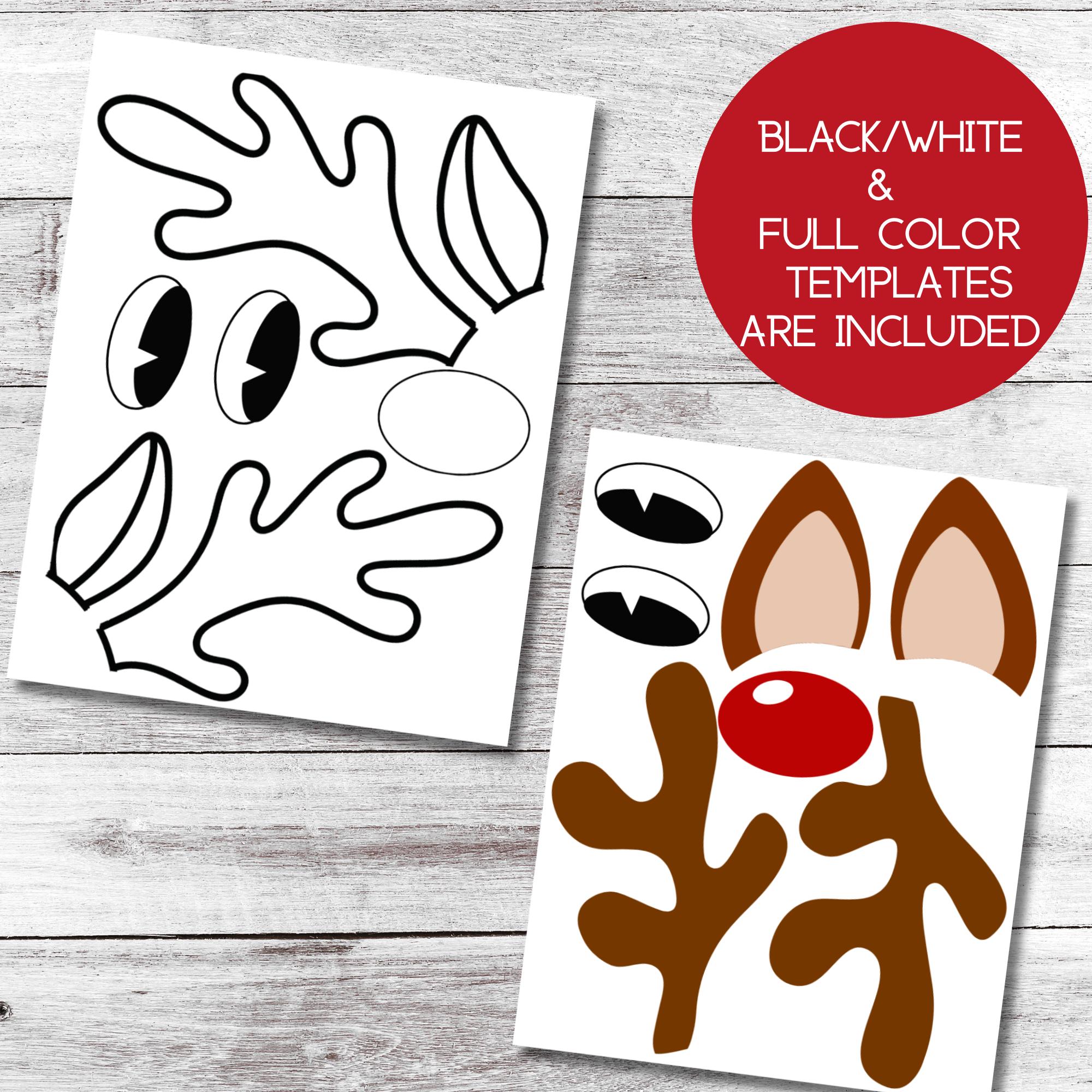 Make A Reindeer Paper Craft |reindeer Craft Template| Instant Download ...