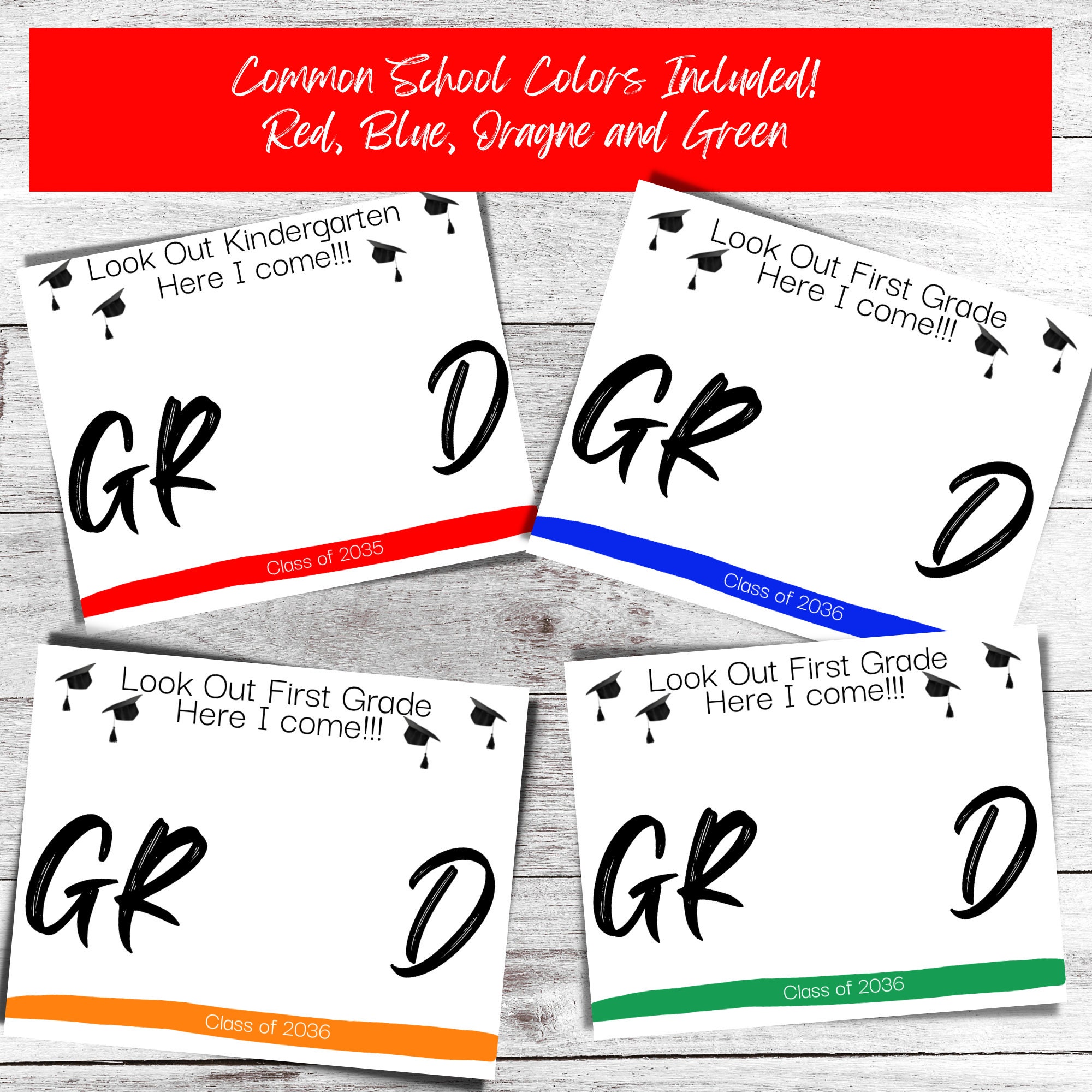 Preschool & Kindergarten Graduation Handprint Keepsake Look Out ...