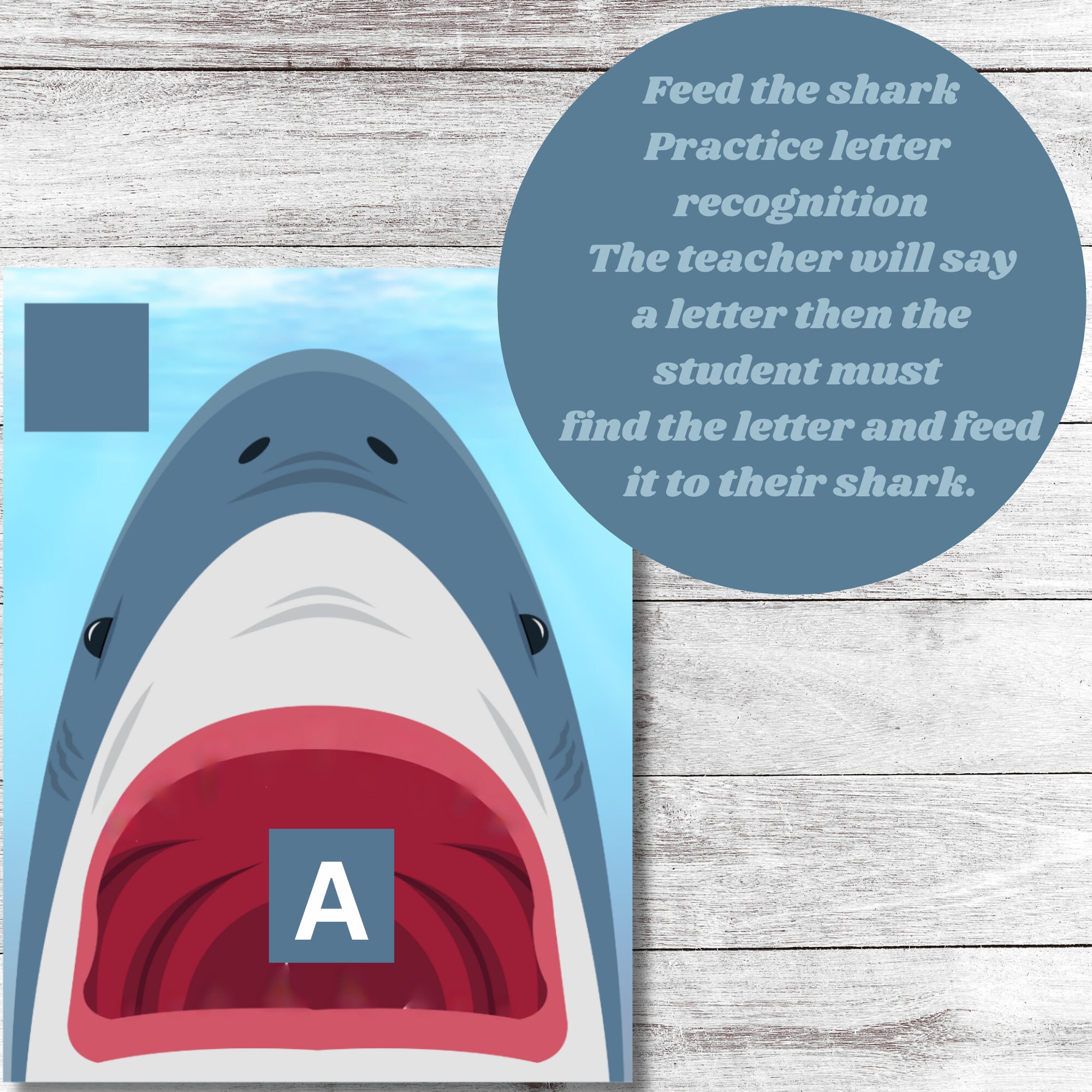 Shark Playdough Counting Mat| Shark Letter Recognition| Shark Week ...
