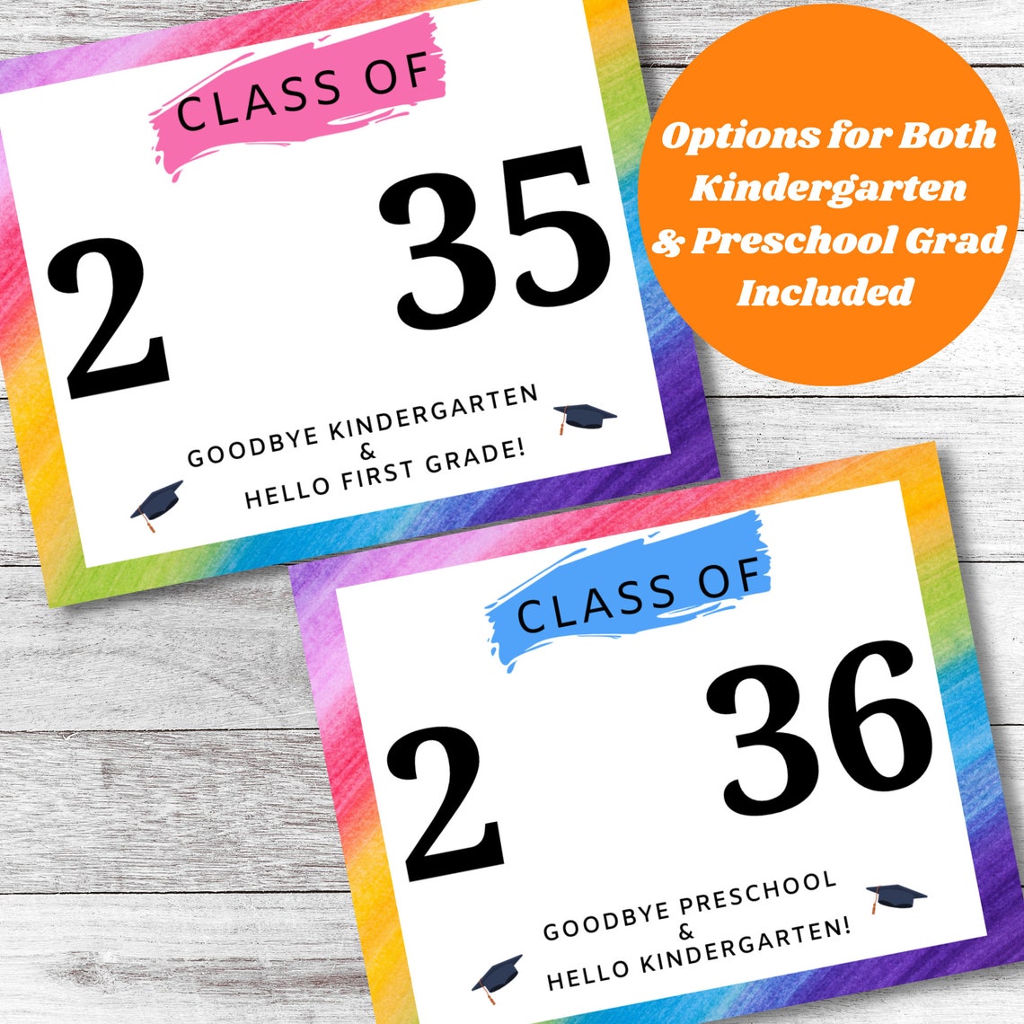 Graduation Handprint Art Instant Download Printable for Kindergarten ...