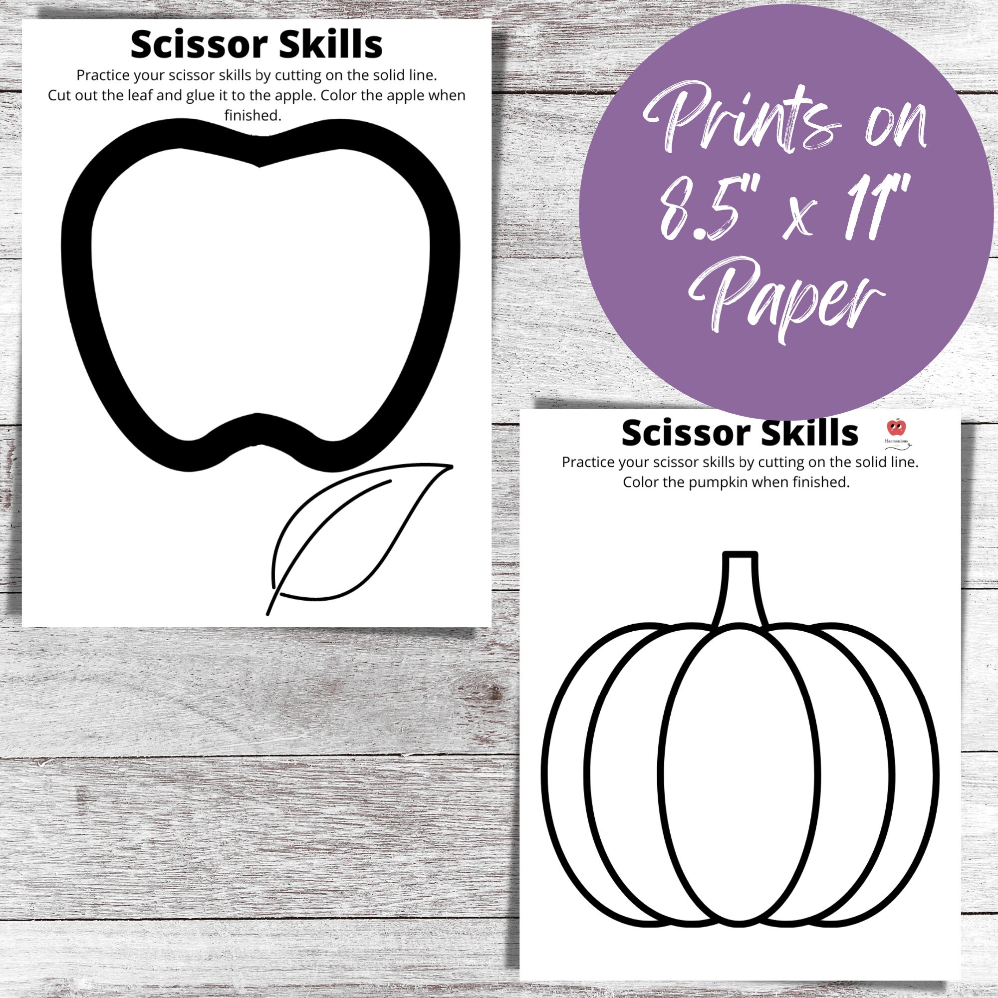 Seasonal Scissor Skills Bundle| Instant Download| Fine Motor Practice ...