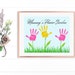 Mother's Day Handprint Flower Garden Craft: DIY Kid Keepsake (instant ...