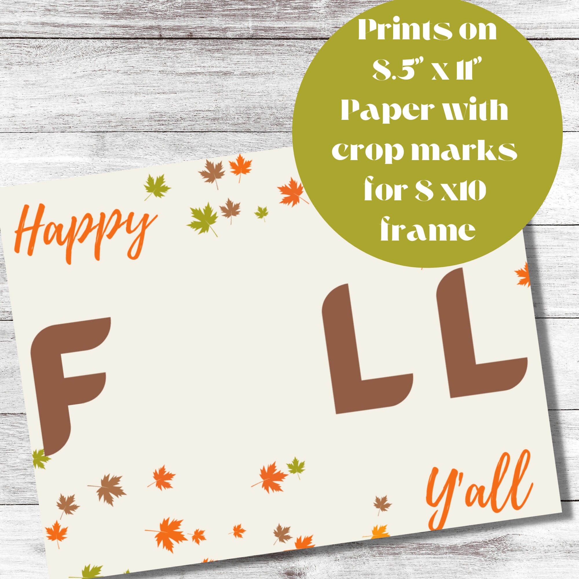 Happy Fall Y'all Handprint Craft Instant Download Printable PDF ...