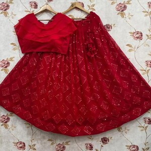 Designer Mom and Daughter Matching Lehenga Choli Dupatta Fully - Etsy