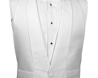 Tuxedo Pique Vest - Etsy