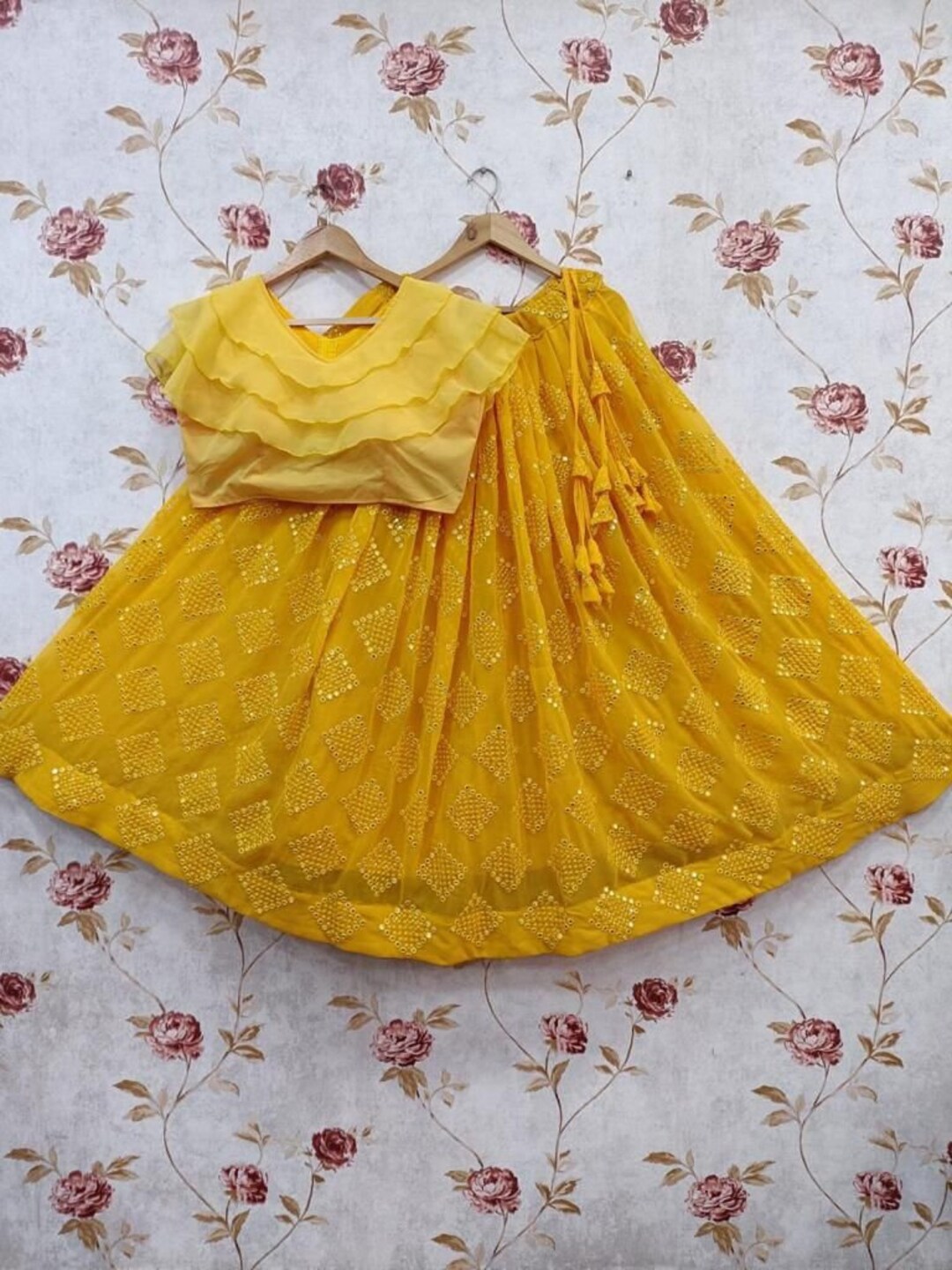 Designer Mom and Daughter Matching Lehenga Choli Dupatta Fully - Etsy