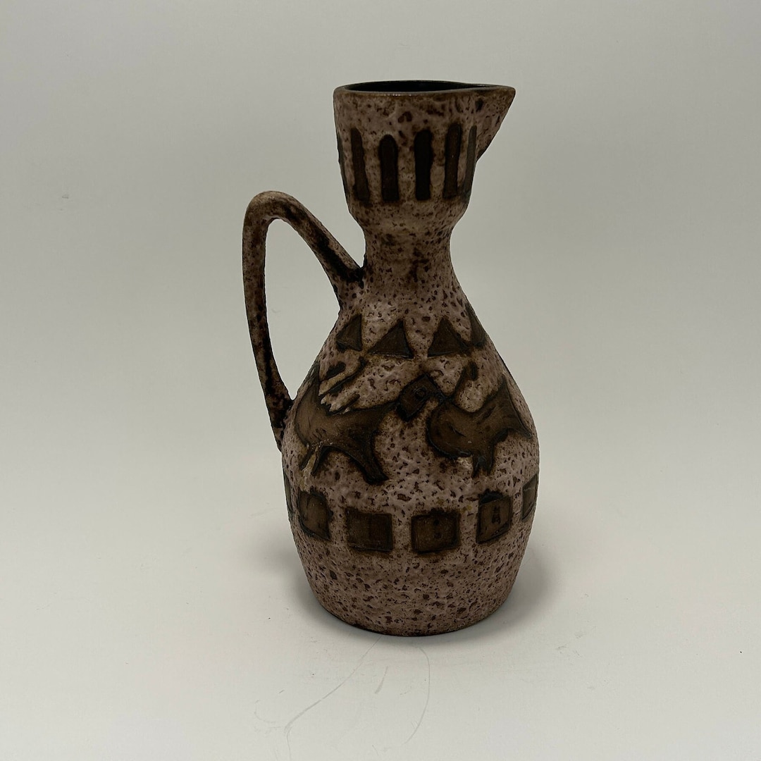 West German Pottery Vase for Ceramano Designed by Hanns Welling With ...