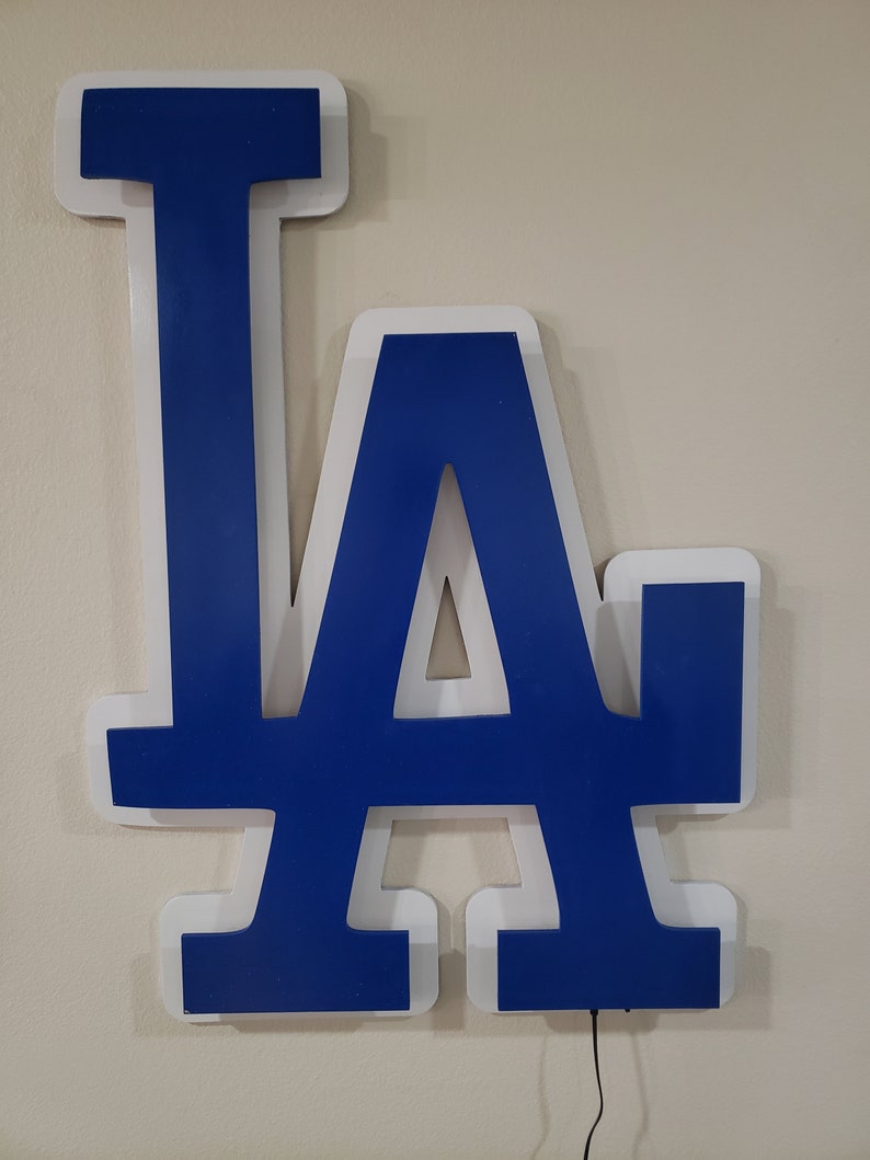 LA Dodgers Light up Sign - Etsy