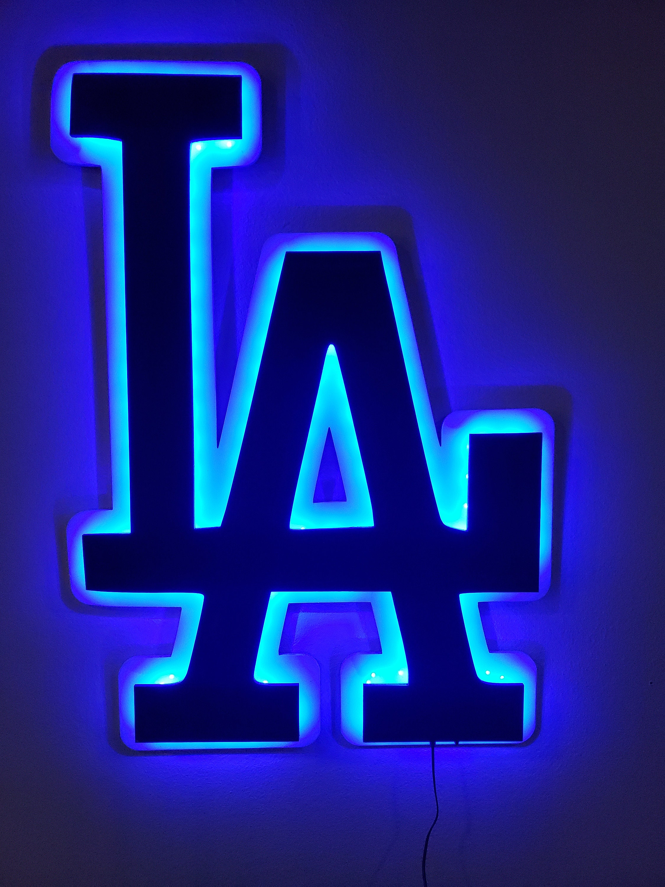 LA Dodgers Light up Sign - Etsy