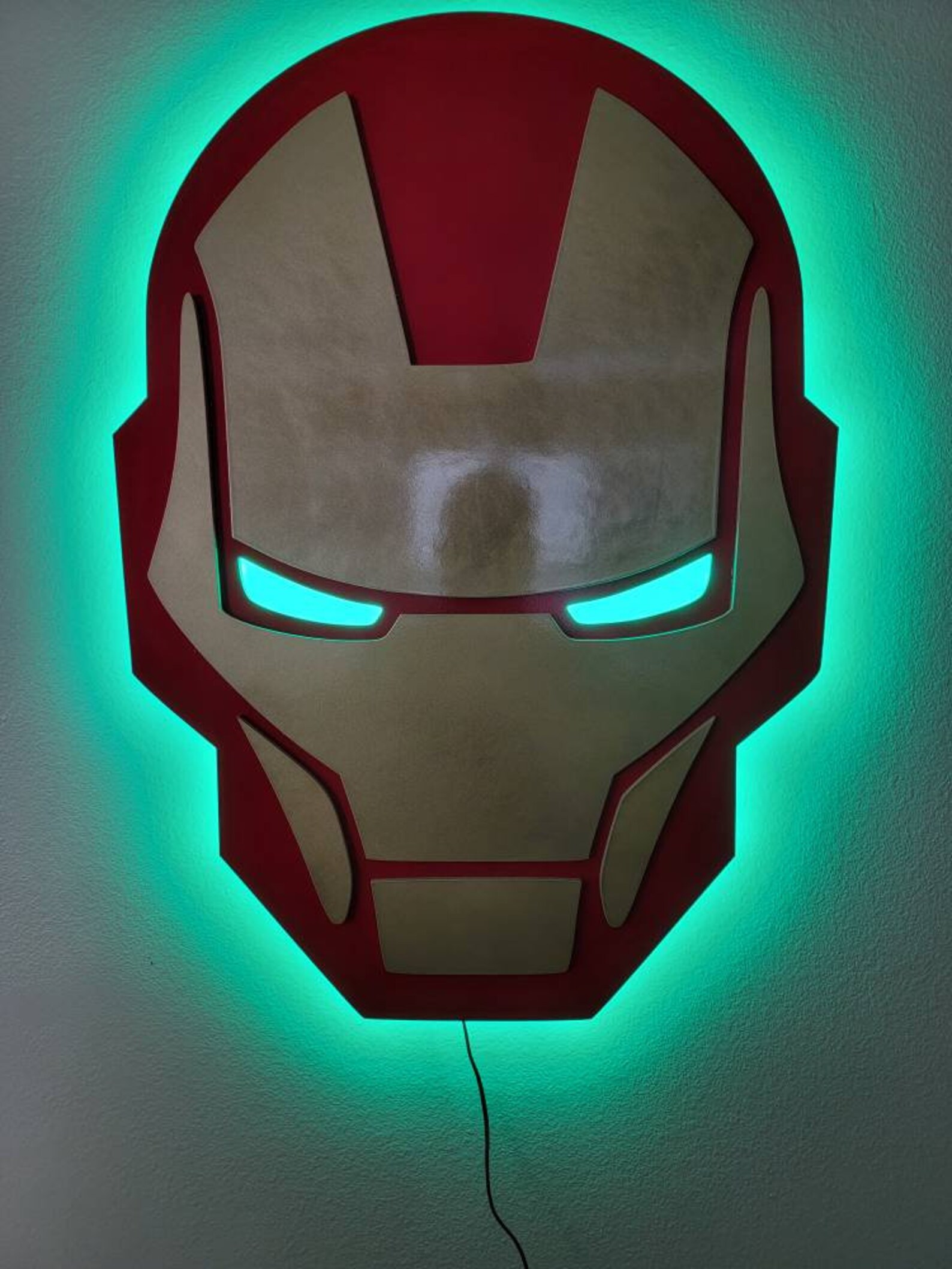 Ironman 3D Sign With LED Lights - Etsy