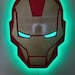 Ironman 3D Sign With LED Lights - Etsy