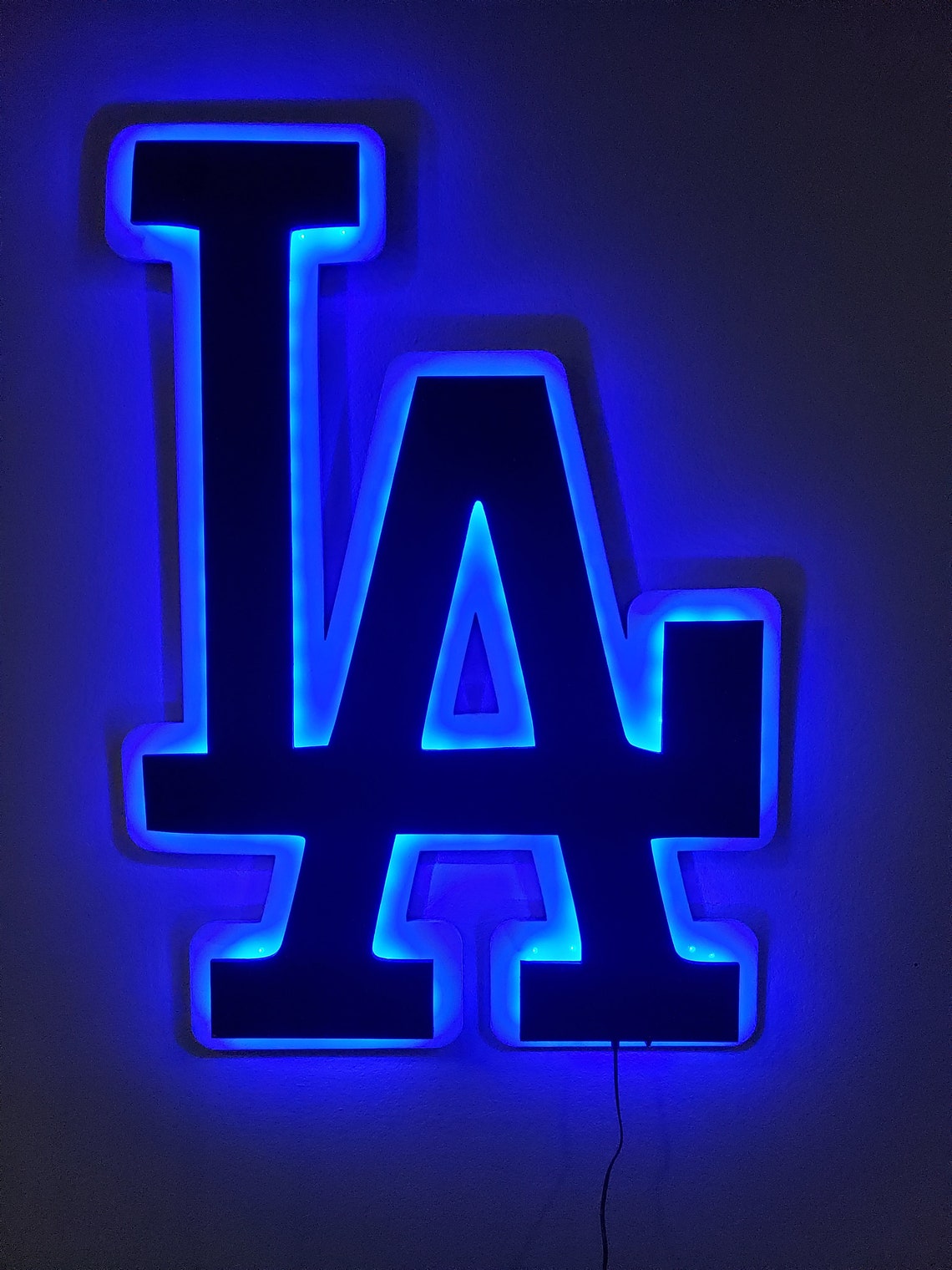 LA Dodgers Light up Sign - Etsy