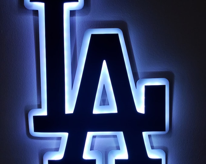 LA Dodgers Light up Sign - Etsy