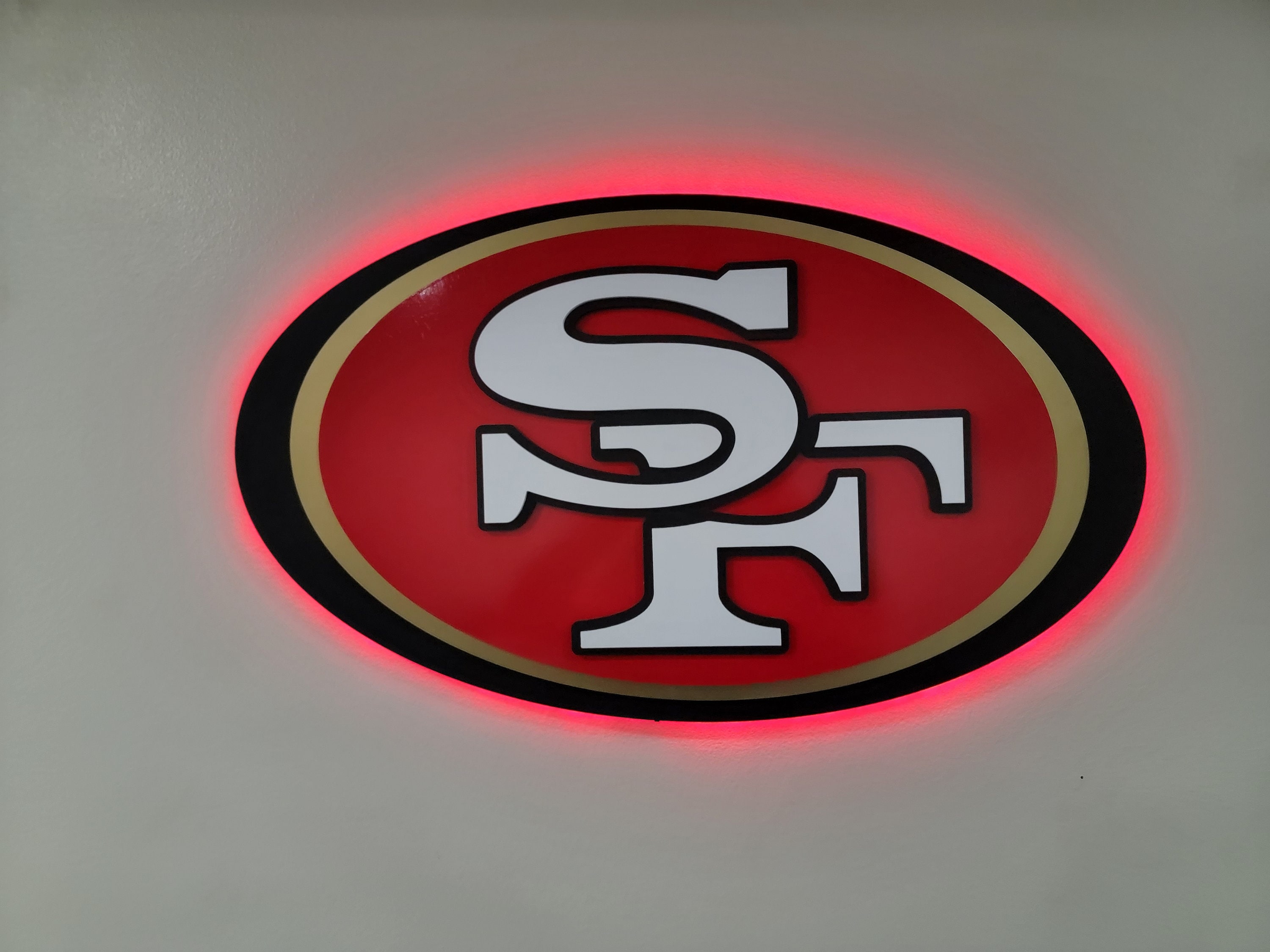San Fransico,49ers LED Backlit Sign, NFL Football Wall Decor, Sports ...