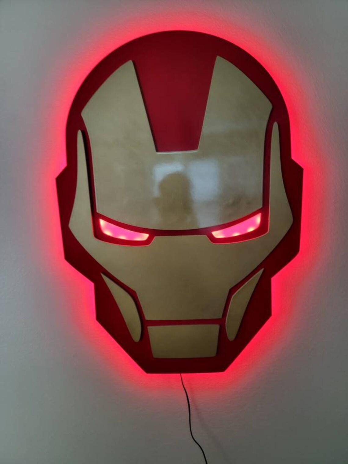 Ironman 3D Sign With LED Lights - Etsy