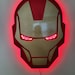 Ironman 3D Sign With LED Lights - Etsy