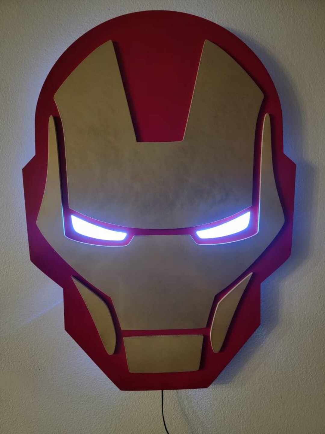 Ironman 3D Sign With LED Lights - Etsy