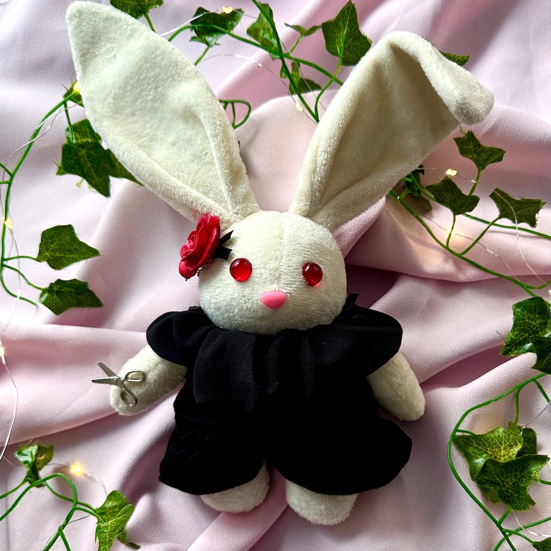 Yuki Cross Rabbit Plush – Inspired by Vampire Knight – Gothic Plush ...