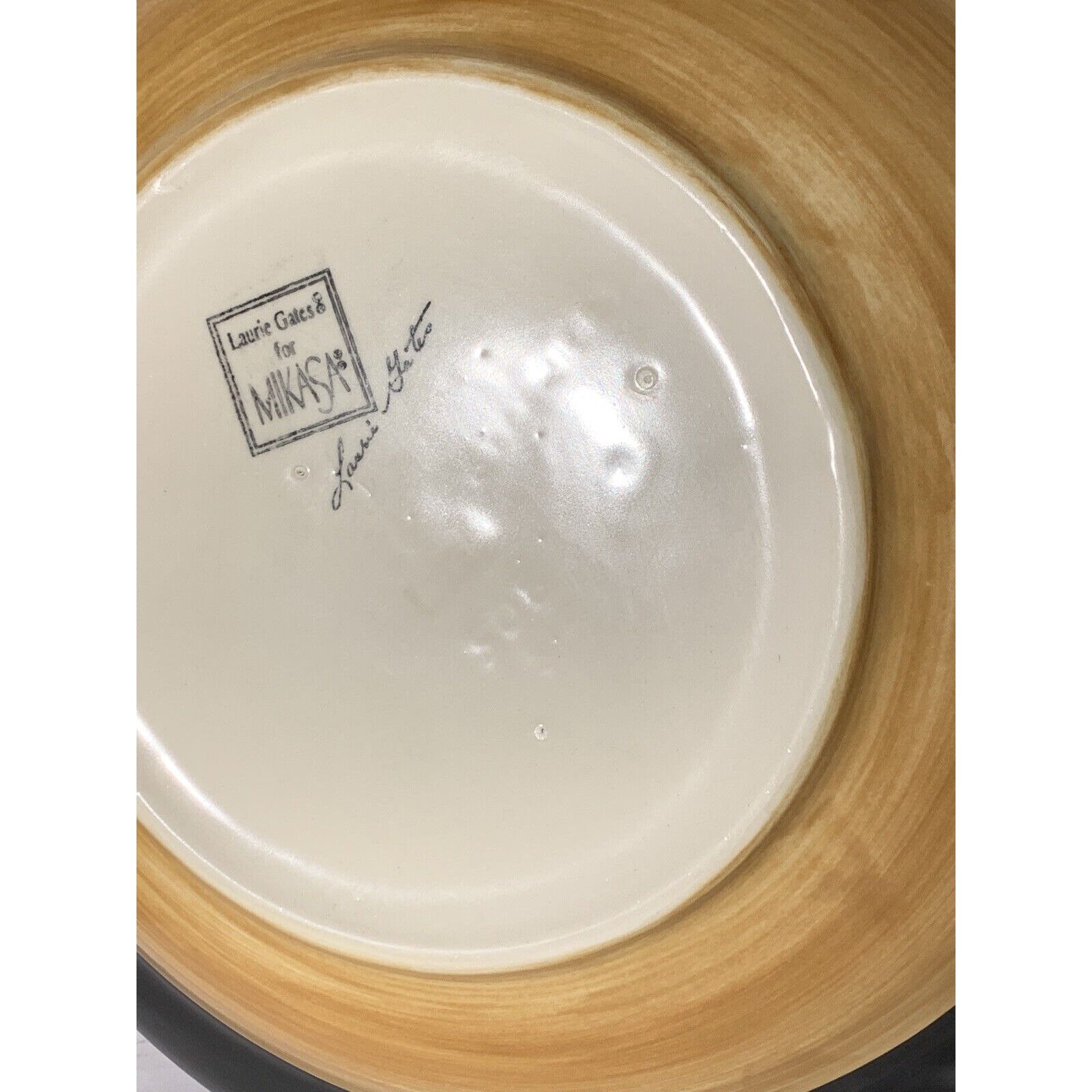 Laurie Gates Ware - Metamorphosis Pattern - Large Round Serving Bowl 14 ...