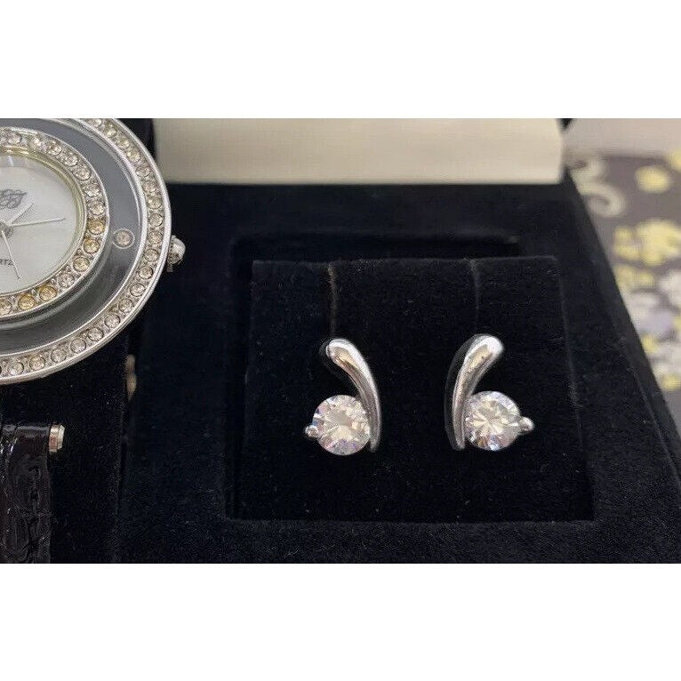 Elizabeth Taylor WHITE DIAMONDS Watch Works W/ Earrings - Etsy