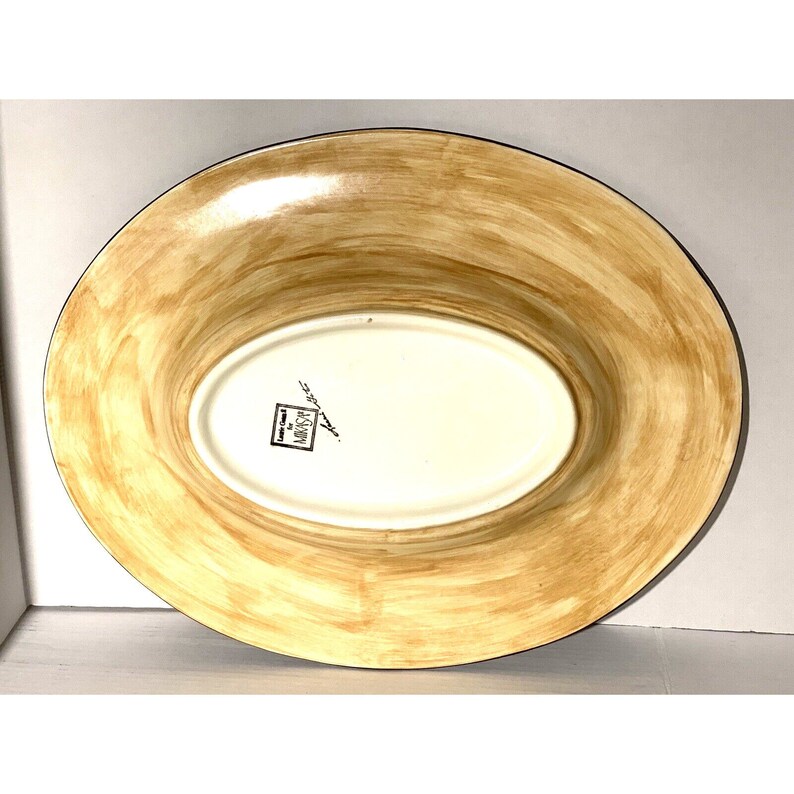 Laurie Gates Ware - Metamorphosis Pattern - Deep Oval Serving Platter ...