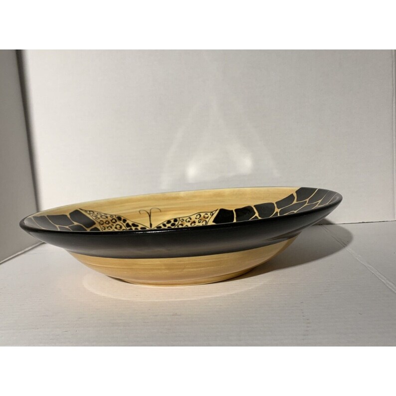 Laurie Gates Ware Metamorphosis Pattern Large Round Serving Bowl 14 ...