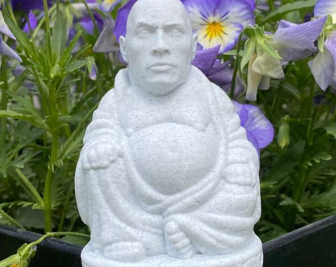 Dwayne the Rock Johnson Buddha | Statue | Marble | Funny Gift | - Etsy