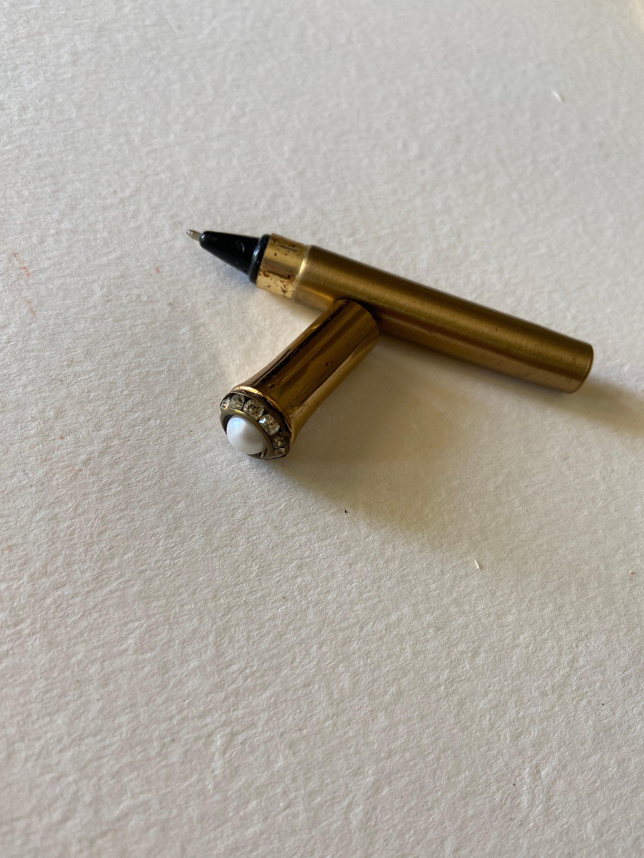 Vintage Compacts and Pen Gold Tone, Enamel, Jeweled,pearl, Richard ...