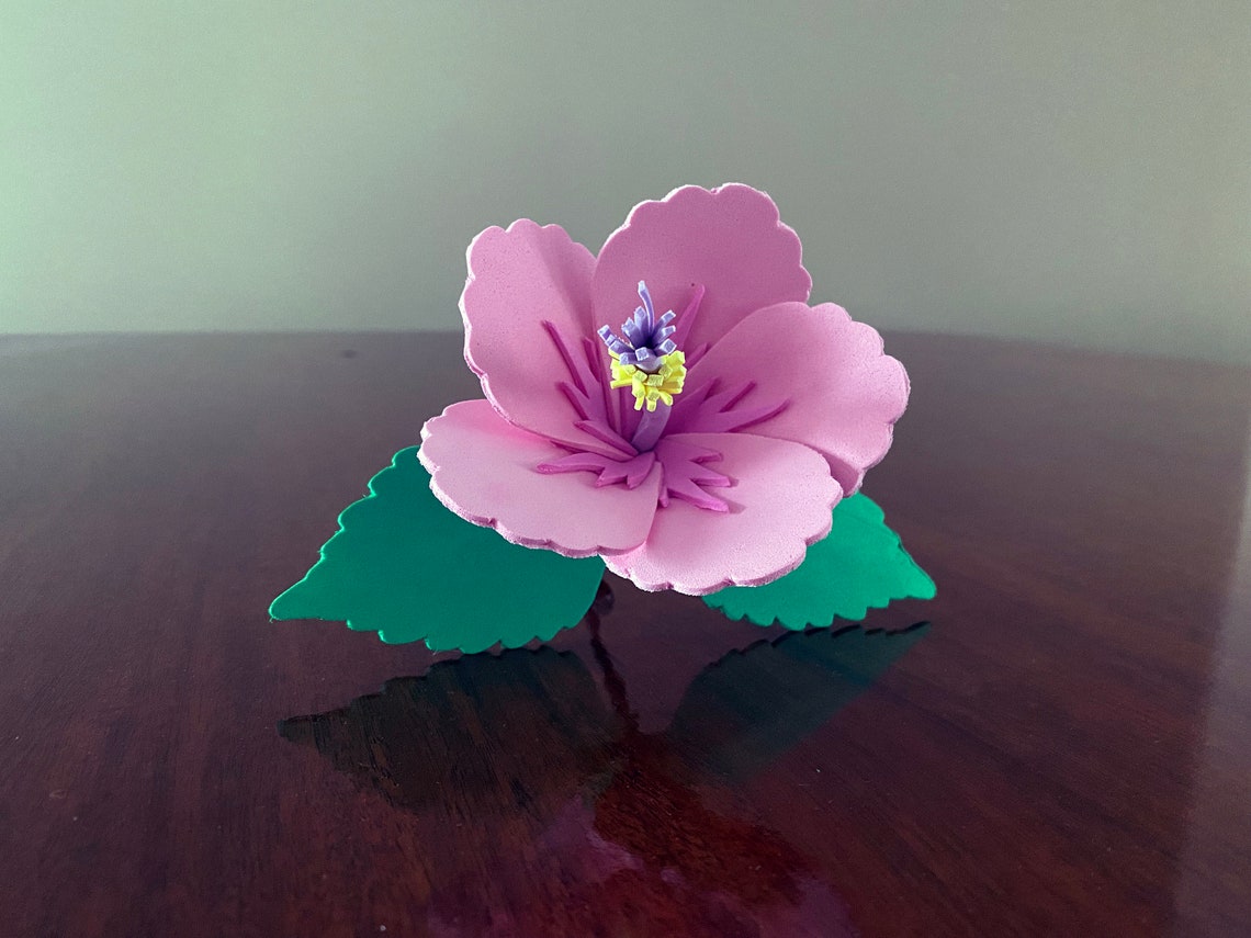 Cut Out Foam Hibiscus Flower Printable Template - Etsy