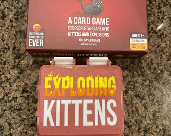 Exploding Kittens Card Game 3D Printed Rugged Box & Card Holder - Etsy