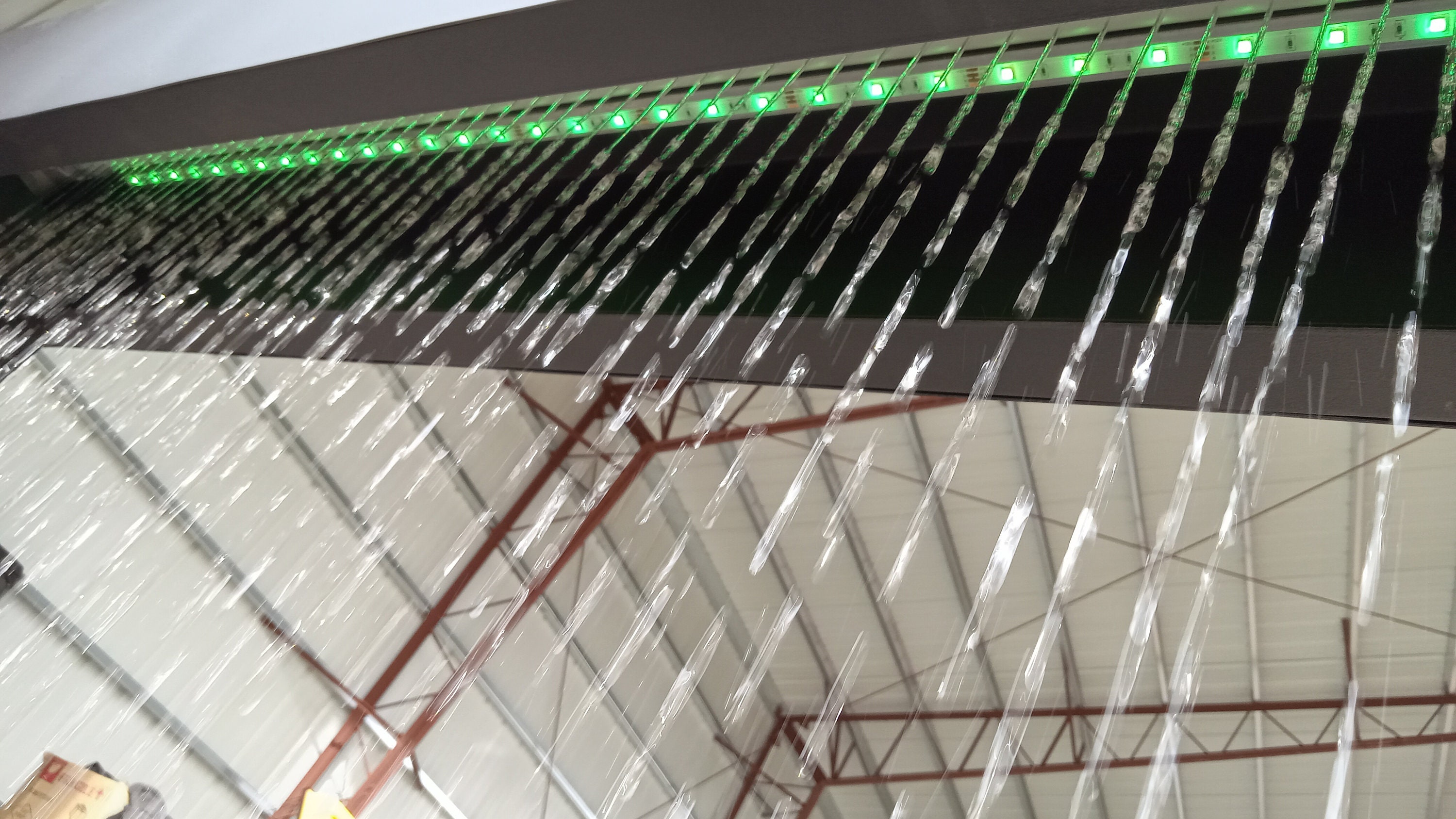 Water Wall Rain Curtain Effect Wall W/ Lights - Etsy