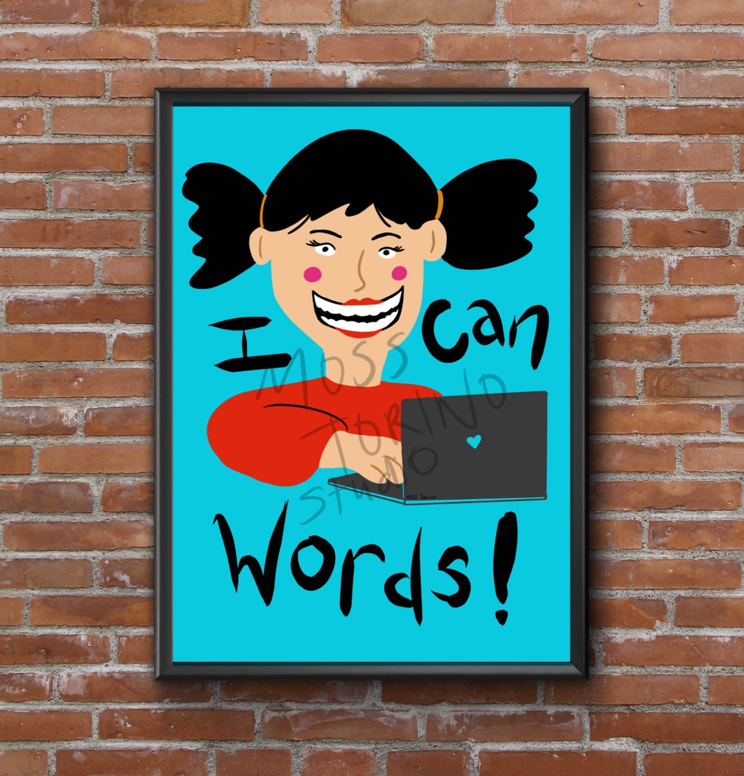 I Can Words Motivational Art Print, Digital Download for Writers ...
